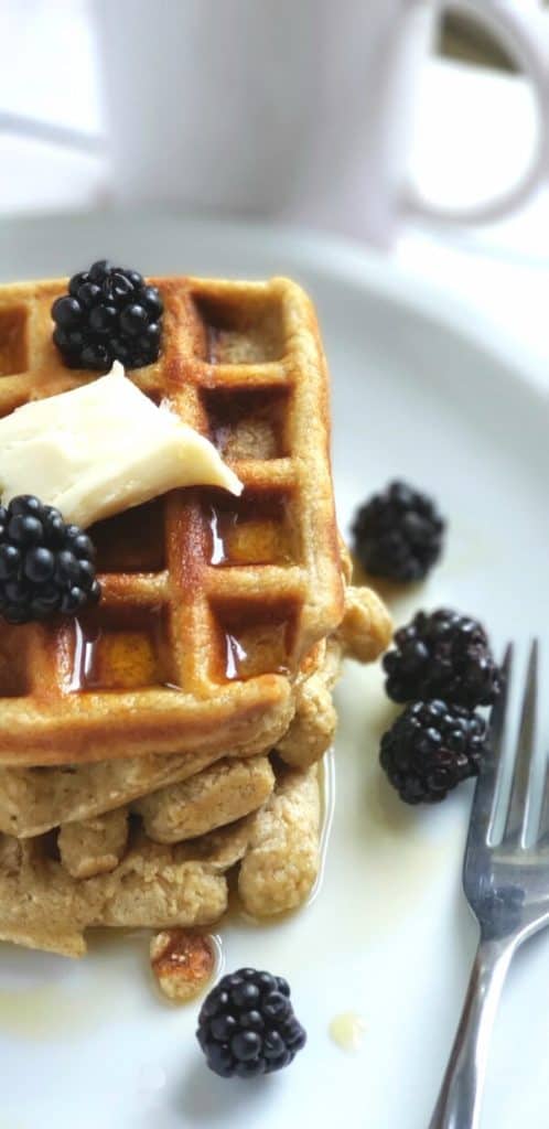 The Best Fluffy Waffle Recipe Without Milk (Vegan) - Intentionally Eat