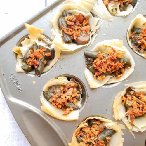 Epic Green Bean Casserole Appetizer Recipe - Intentionally Eat