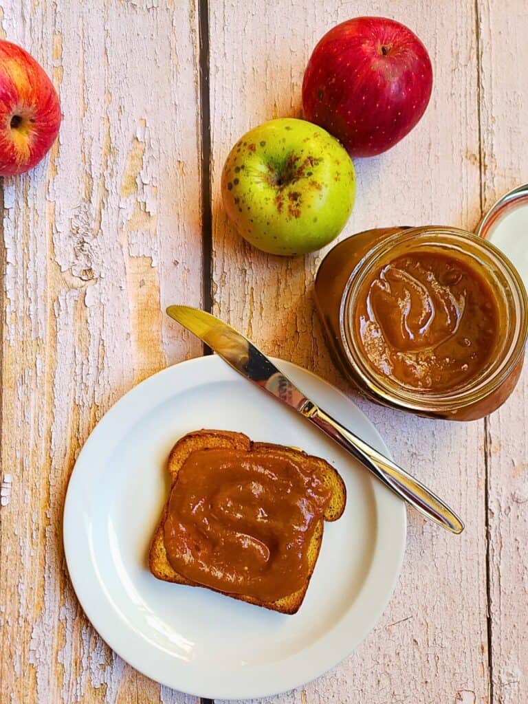 No Peel Apple Butter Recipe Pressure Cooker Method - Intentionally Eat